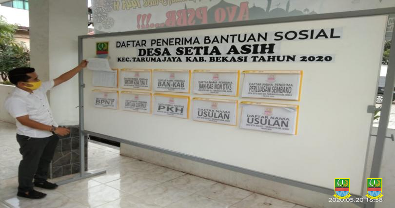 Biar Transparan, Warga Penerima Bansos Bisa Ngecek di Mading Desa Setia ...