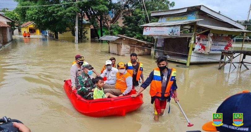 Curah Hujan Tinggi, 12 Kecamatan di Kabupaten Bekasi Terkena Banjir