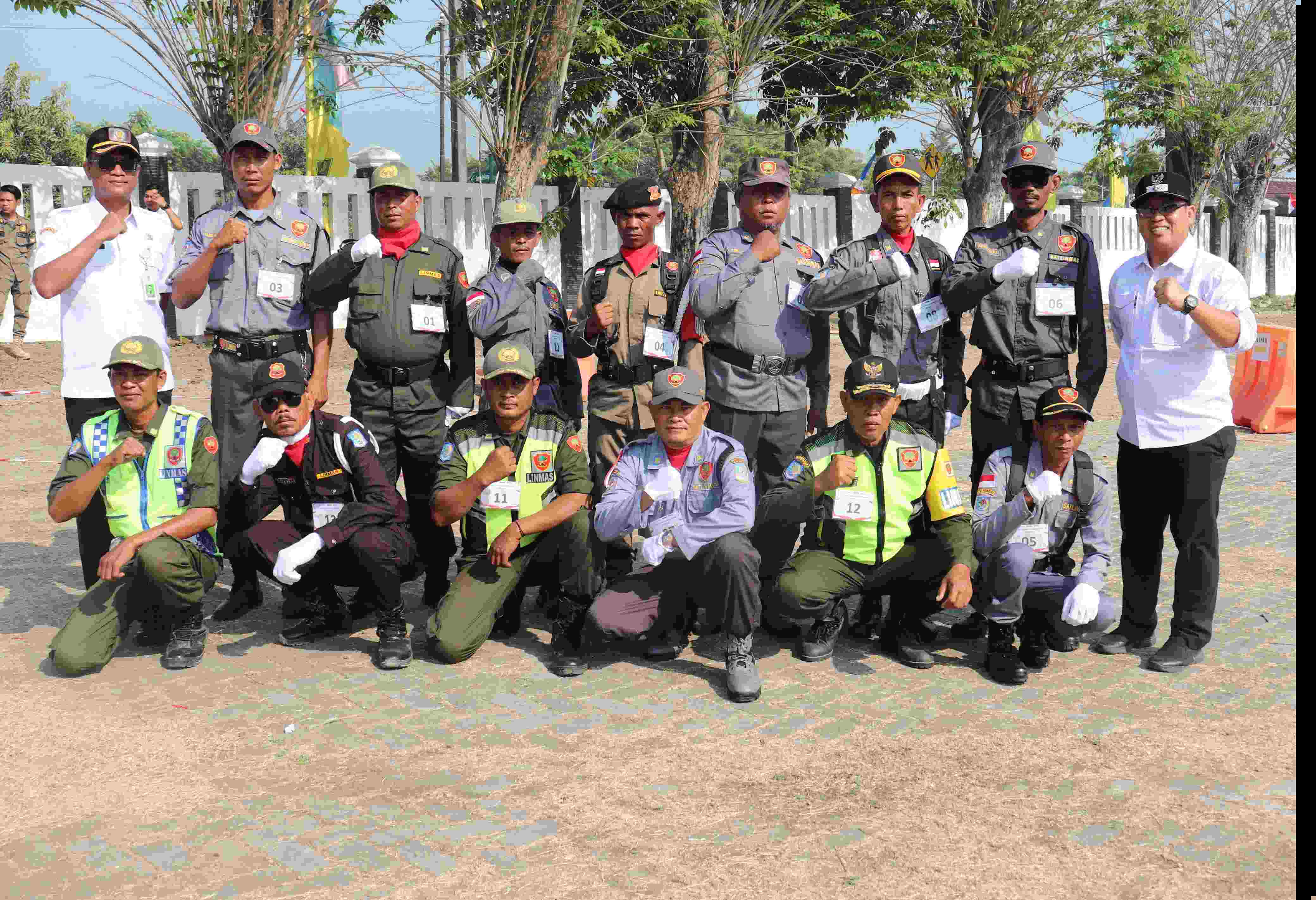 Antusias Lomba PBB Linmas Tingkat Kecamatan Pebayuran Meriahkan Hari ...