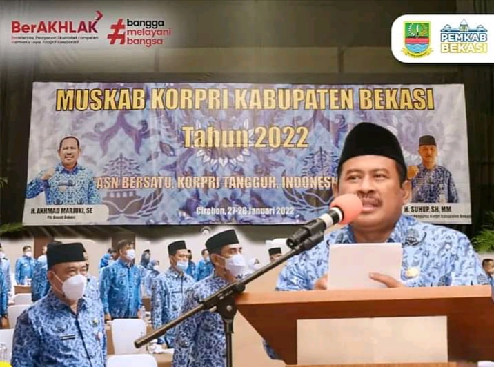 Plt. Bupati Bekasi Akhmad Marjuki Hadiri Muskab KORPRI Tahun 2022