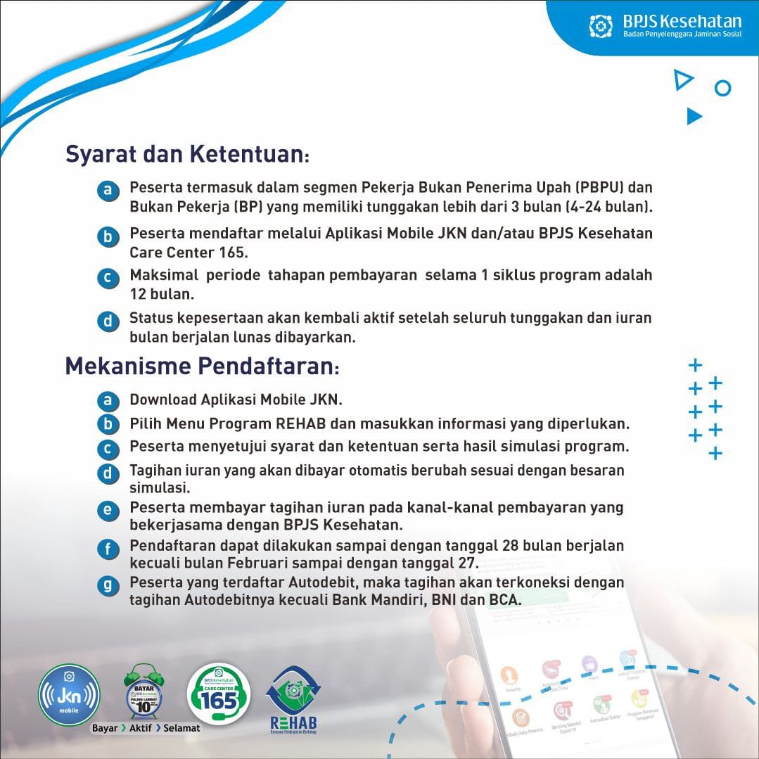 SYARAT DAN KETENTUAN PROGRAM REHAB BPJS KESEHATAN