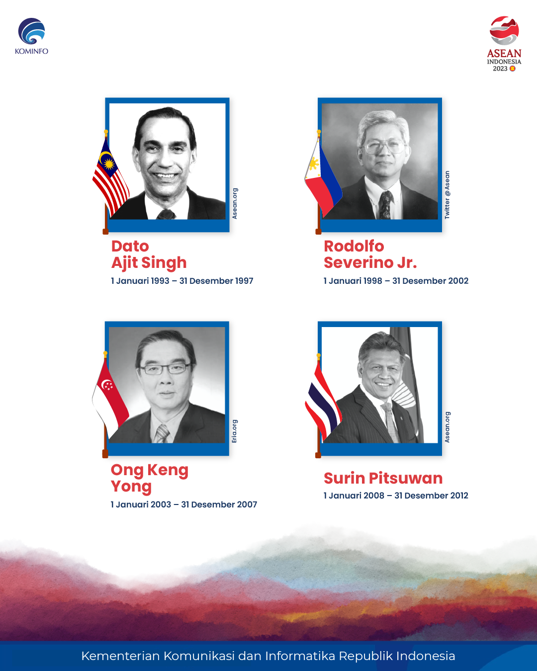 SEKRETARIS JENDERAL ASEAN DARI MASA KE MASA