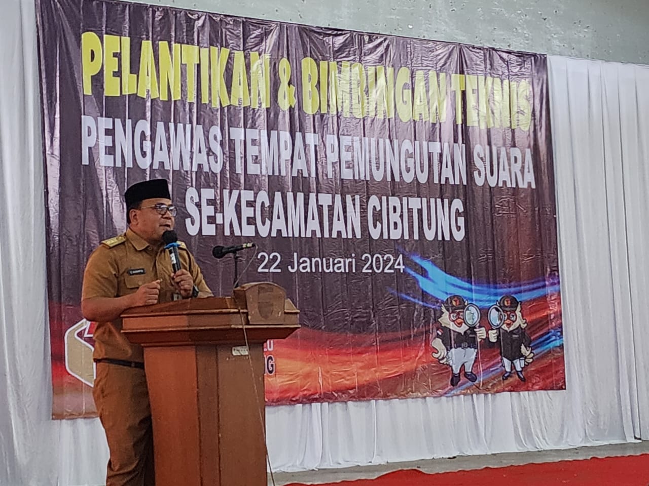 653 PTPS Dilantik, Camat Encun Sunarto Berharap Pemilu di Cibitung ...